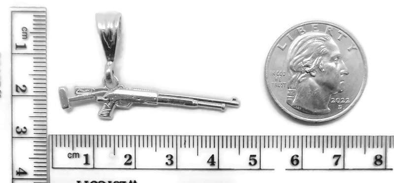 Sterling Silver .925 Mossberg 500 Cruiser 20 Rifle Charm Pendant